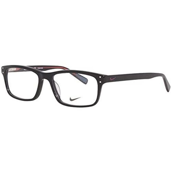 Nike | Accessories | New Nike 7242 02 Black Total Crimson Eyeglasses ...